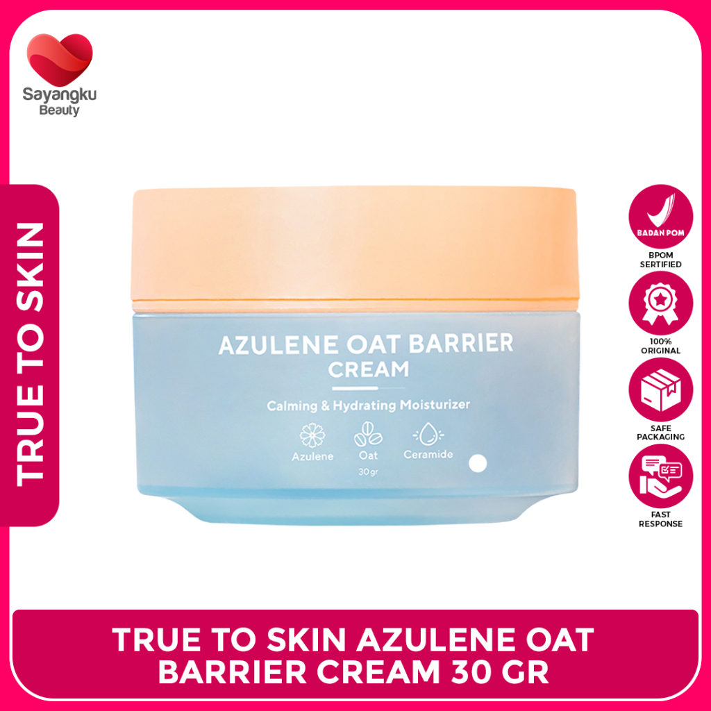 Jual TRUE TO SKIN Azulene Oat Barrier Moisturizer Cream 30 g | Shopee ...