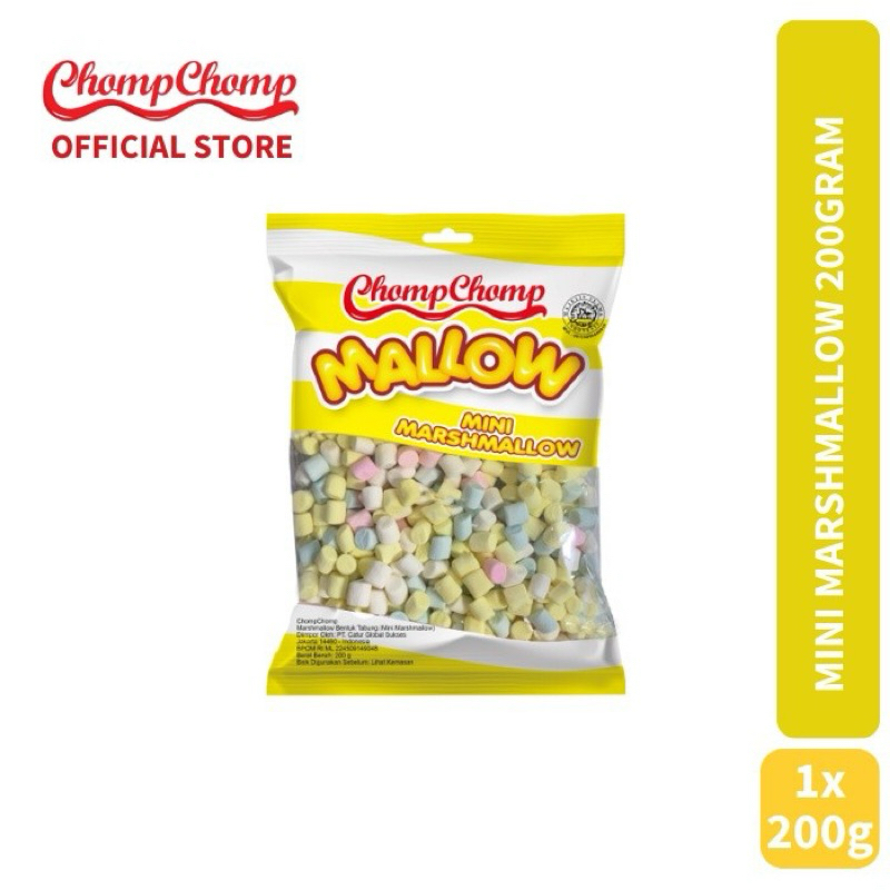 Jual Chomp Chomp Mini Mallow Marsmallow 200 Gram | Shopee Indonesia