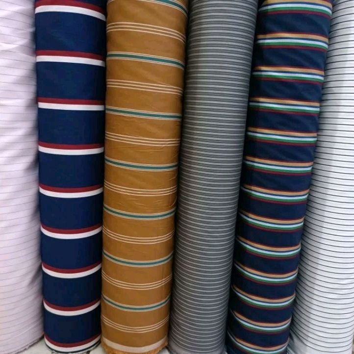 Jual Katun motif salur /garis-garis terbaru/yarndet italy | Shopee ...