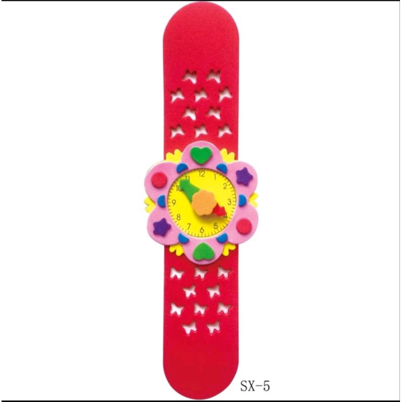 Jual MAINAN EDUKASI JAM TANGAN EVA / DIY MEMBUAT MENEMPEL JAM TANGAN ...