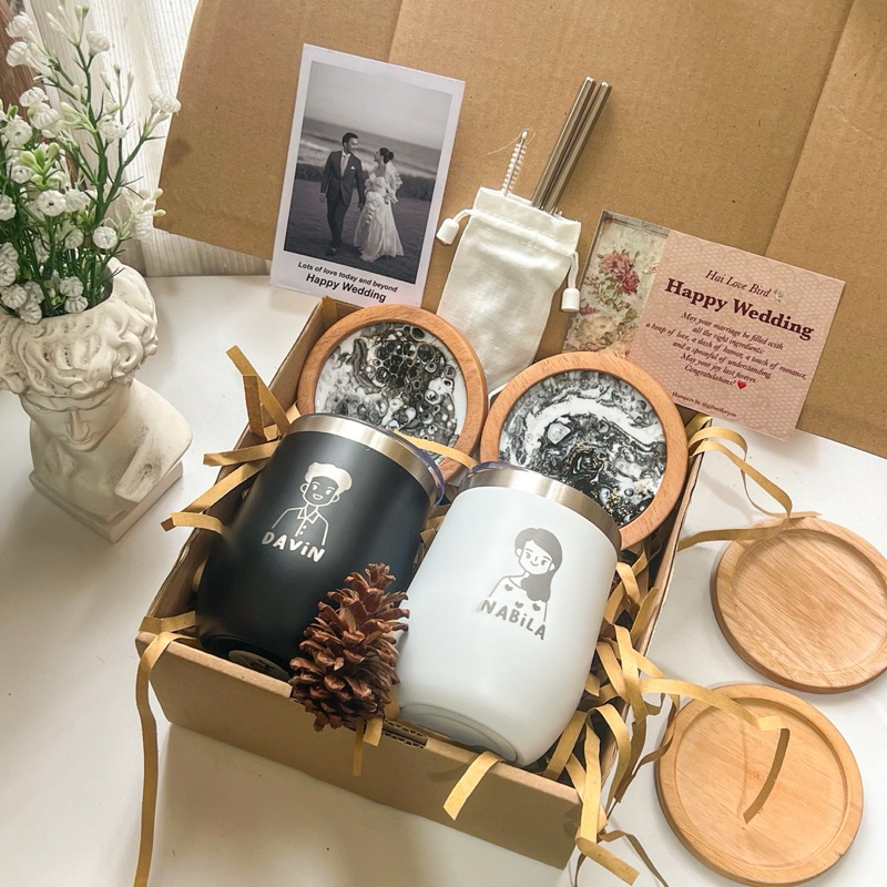 Jual GIFTSETFORYOU HAMPERS COUPLE HADIAH PERNIKAHAN/ HAMPERS TUMBLER ...