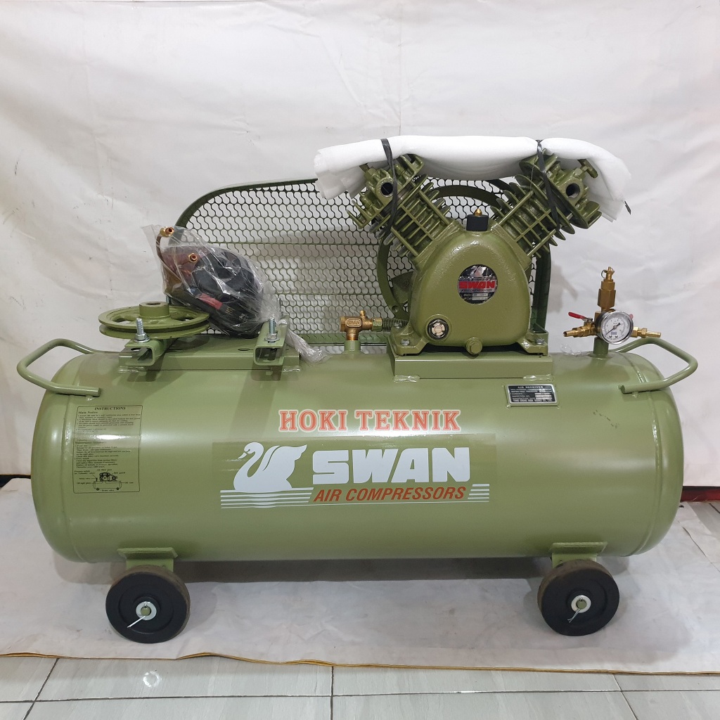 Jual Mesin Kompresor Angin Listrik Swan 1/2 Hp Penggerak Dinamo Electro ...