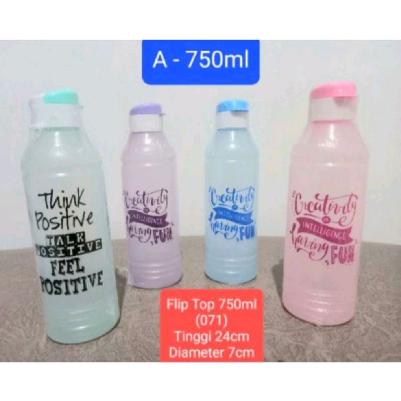 Jual Botol bulat Takuma tutup flip top dan ulir 300ml & 500ml | Shopee ...
