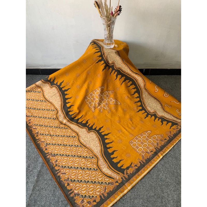 Jual Kain Batik solo motif akar durie warna kuning | Shopee Indonesia