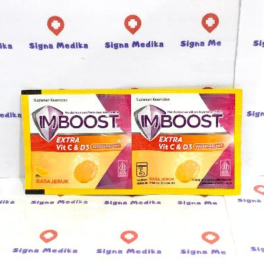 Jual Imboost Effervescent Extra Vit C & D3 Rasa Jeruk Isi 2 Tablet ...