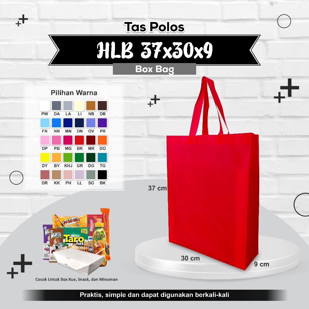 Jual SPUNBOND Tas Dokumen dan Box Polos Ukuran 37 x 30 x 09 (isi 12 Pcs ...