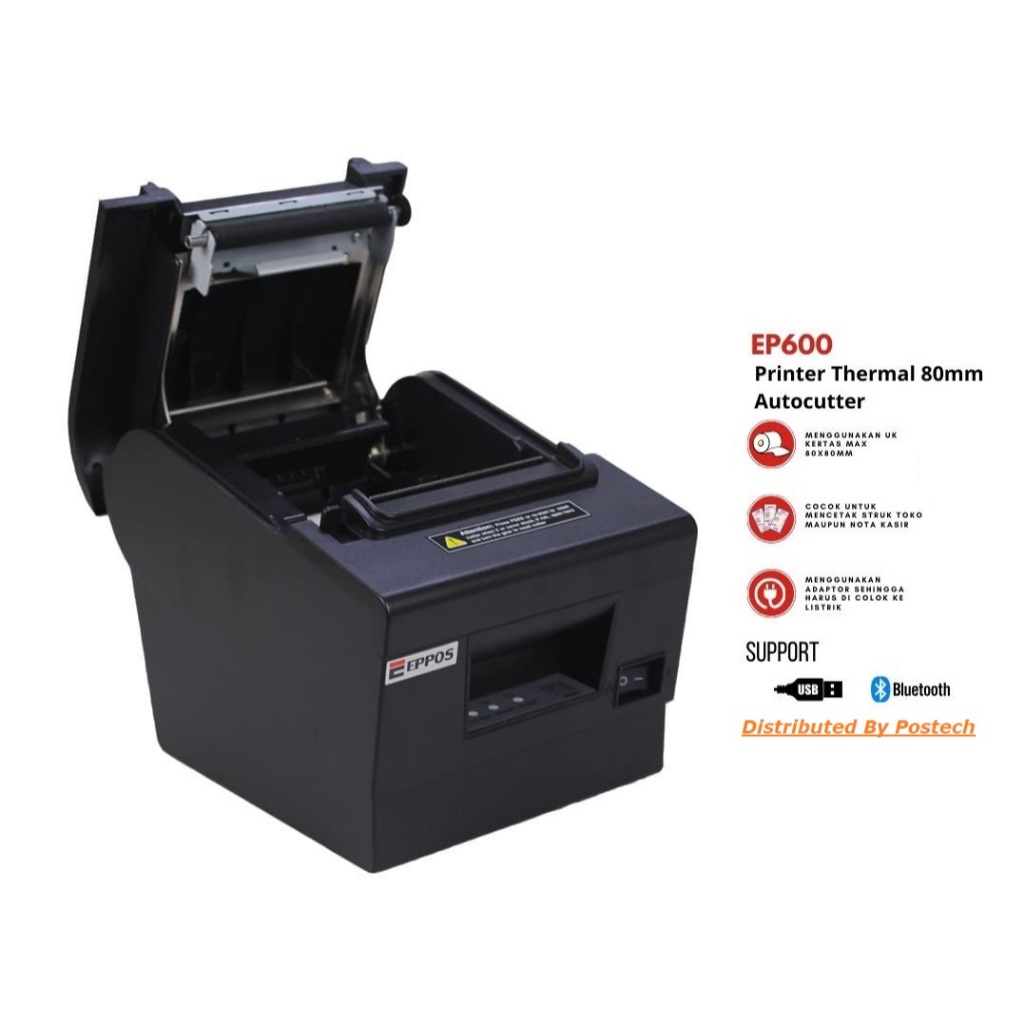 Jual Printer Kasir Thermal EPPOS 80mm EP600 USB Bluetooth Rpp02n moka pos majoo - Auto Cutter ...