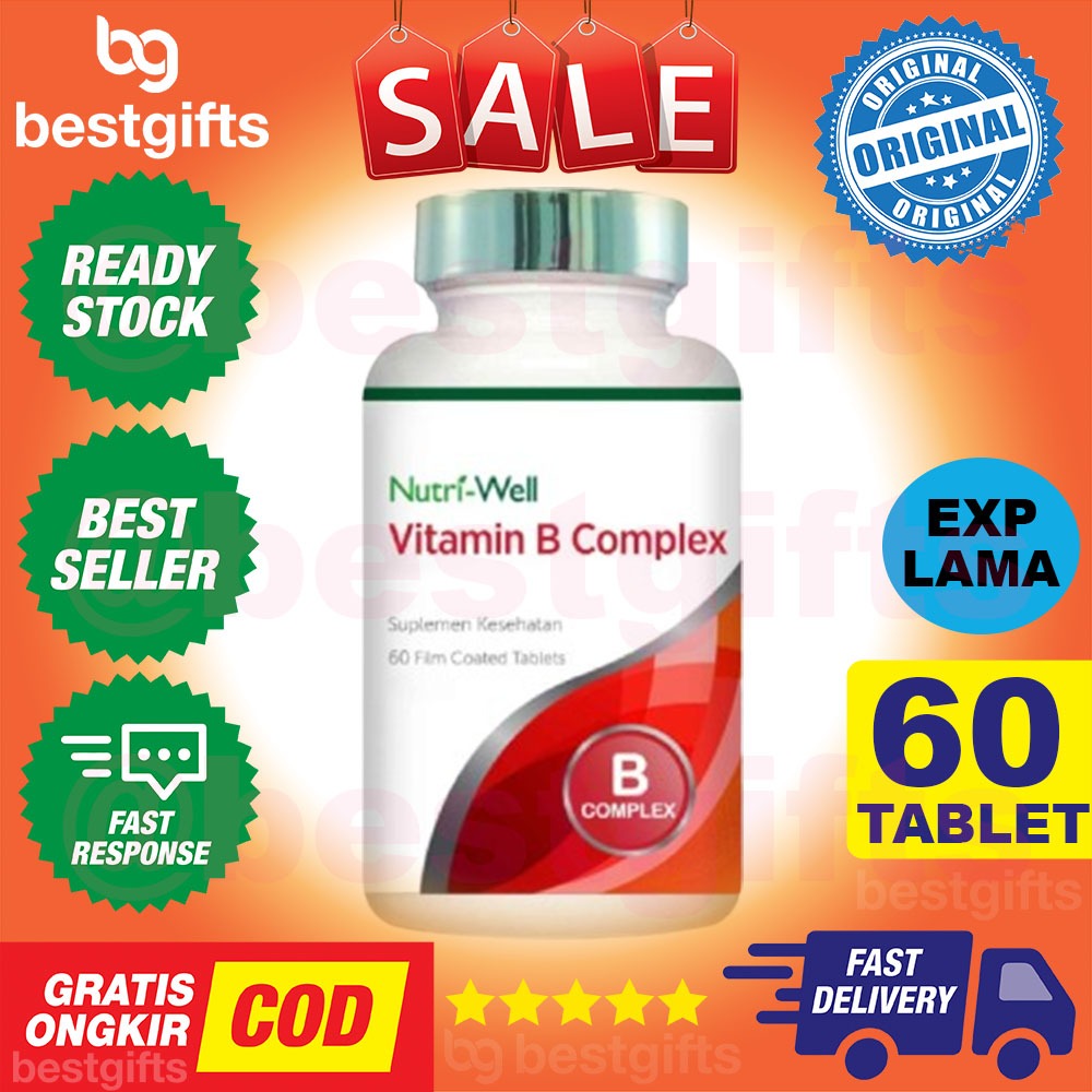 Jual NUTRIWELL NUTRI WELL VIT B COMPLEX MEMENUHI KEBUTUHAN VITAMIN B ...