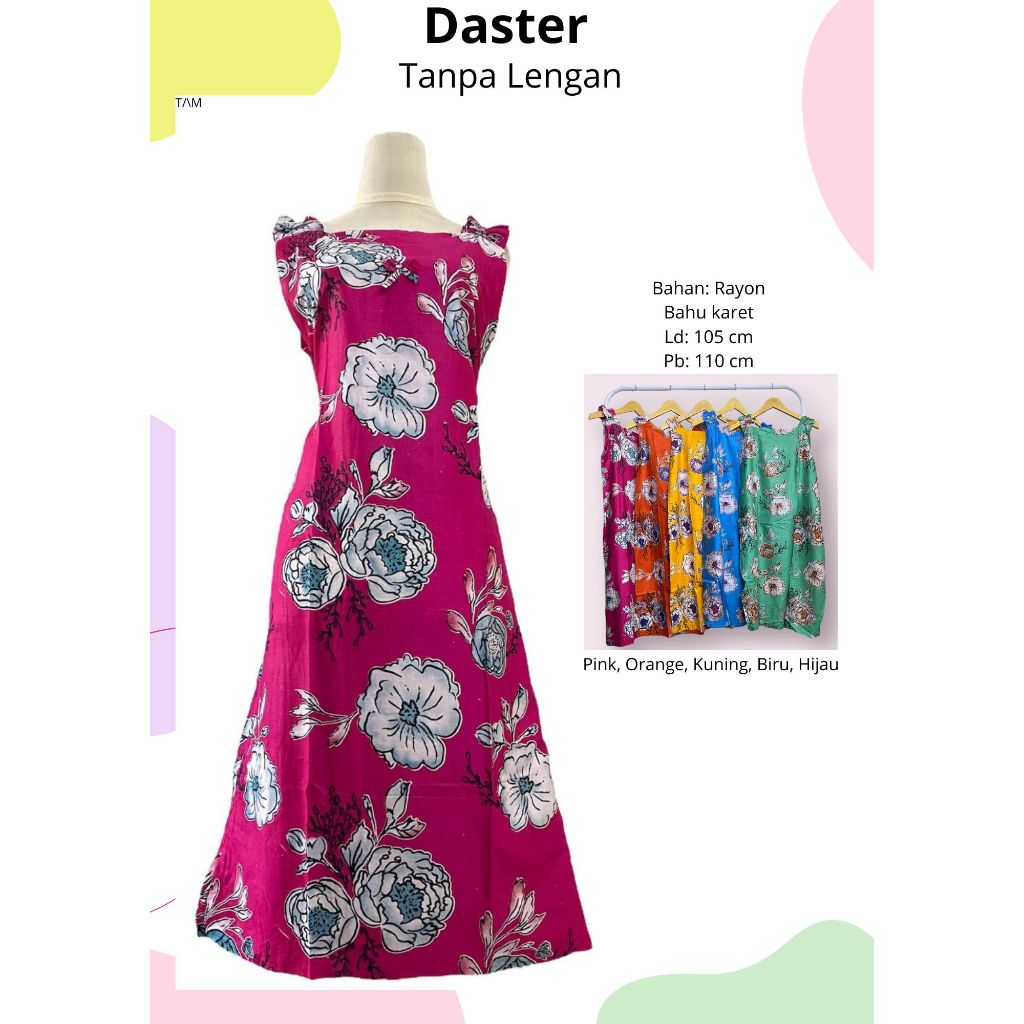 Jual Daster yukensi kutung tanpa lengan wanita | Shopee Indonesia