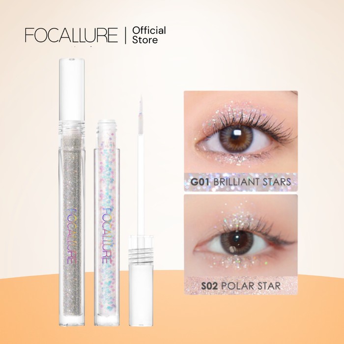 Jual FOCALLURE STARLIGHT LIQUID EYESHADOW SHIMMER GLITTER FA-195 ...