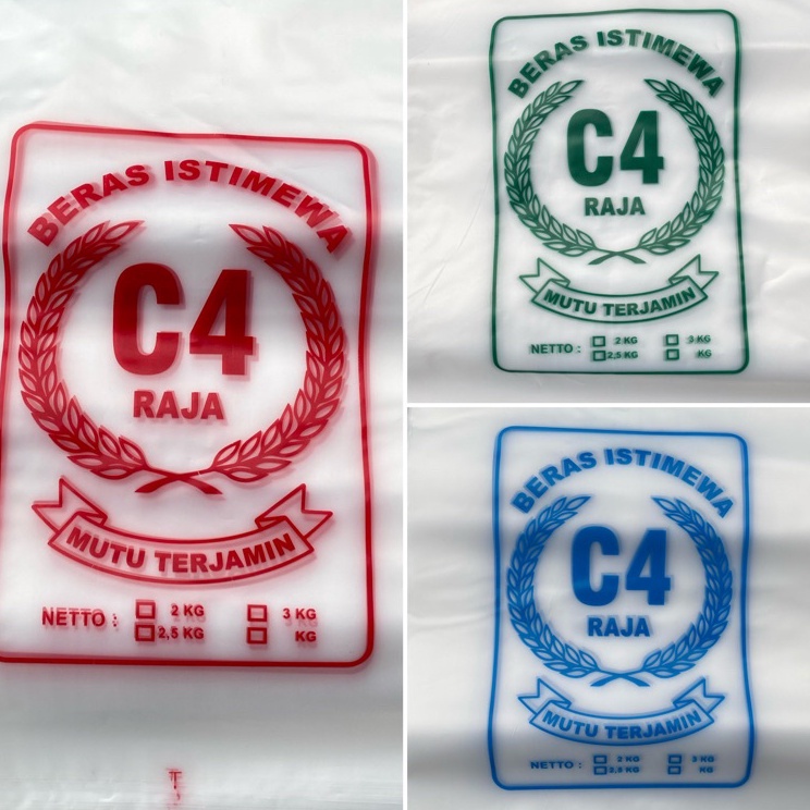 Jual Mau Hemat Plastik Beras 2 KG 25 KG 3 KG C4 Raja isi 1 lembar ...