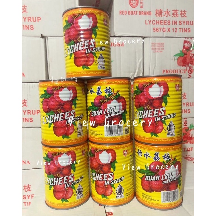 Jual Supreme Leci kaleng Red Boat Brand Lychees in syrup buah leci ...