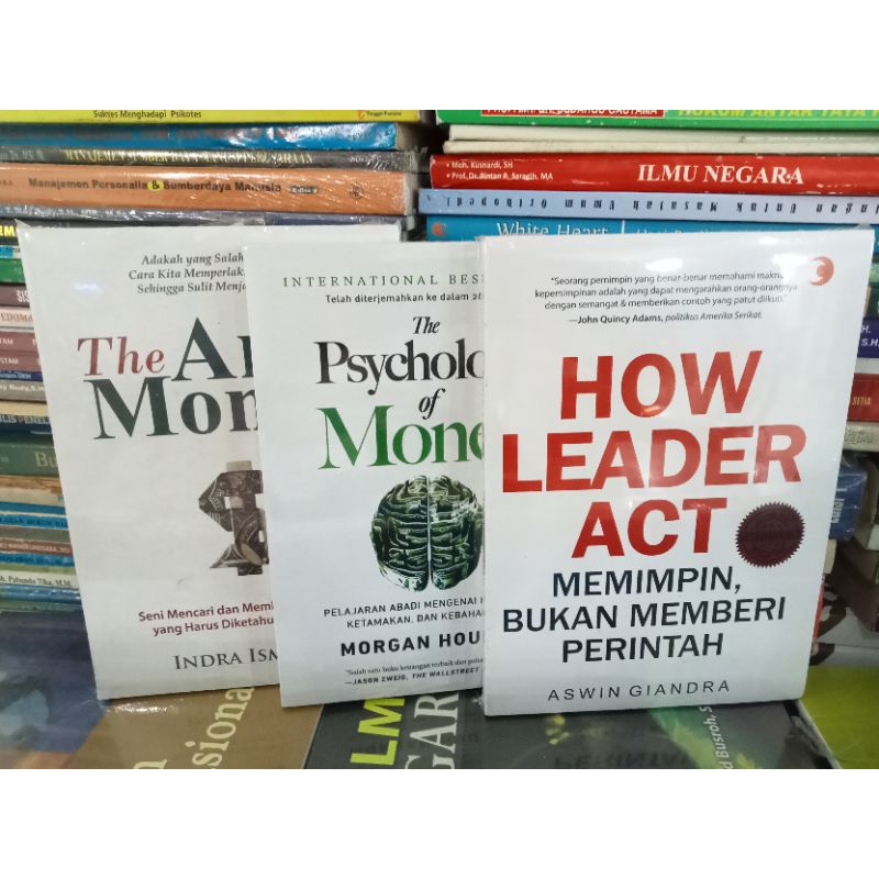 Jual paket tiga buku motivasi the art of money the psychology of money ...