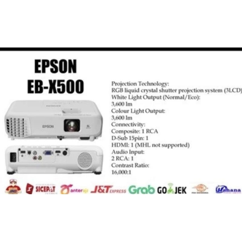 Jual Proyektor Epson EB X-500 3600 Lumens | Shopee Indonesia