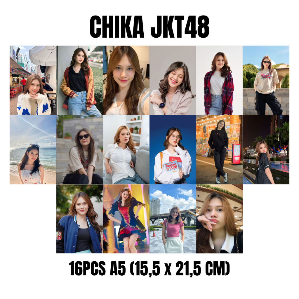 Jual Poster dinding Chika JKT48 isi 16pcs | Shopee Indonesia
