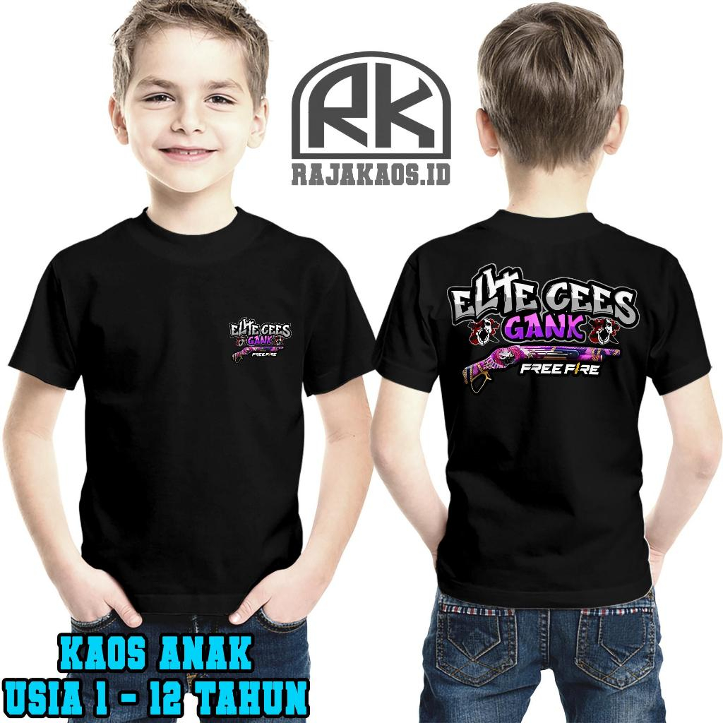 Jual RajaKaos.ID KAOS ANAK FF ELITE CEES GANK VERSI SG RAPPER FF USIA 1 ...