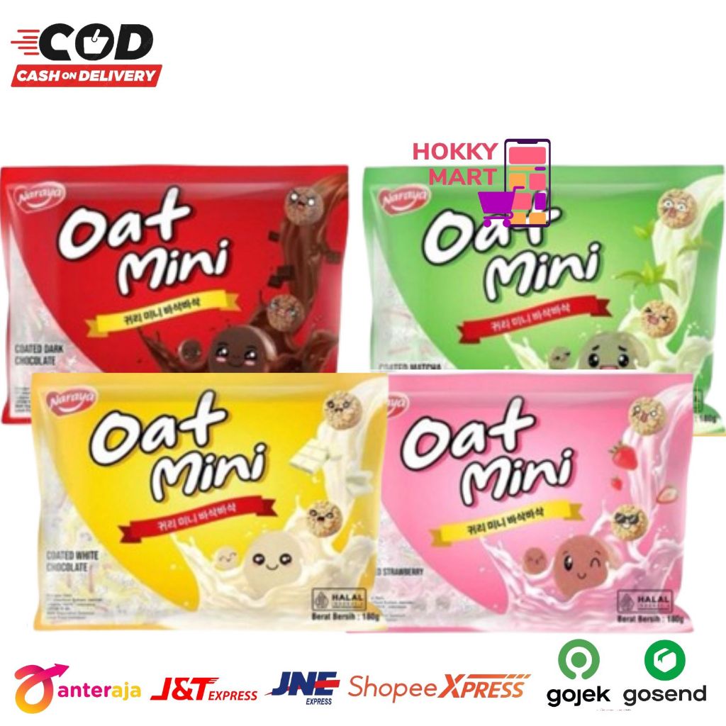 Jual [ HOKKY ] Naraya Oat Mini 180gr Oatchoco Oat chocho Dark Chocolate ...