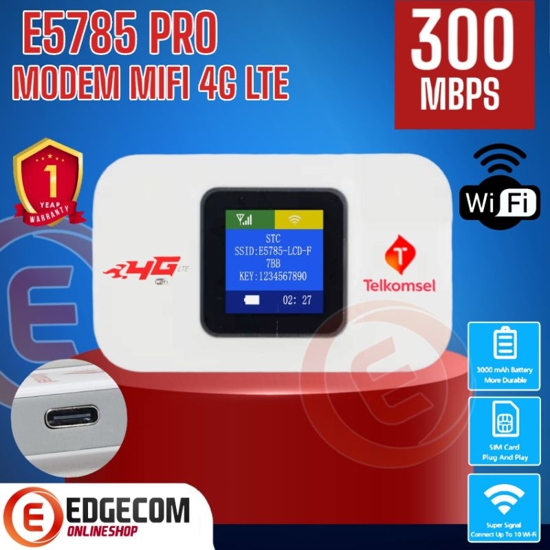 Jual Mifi Modem Wifi E5785 PRO 4G LTE 300Mbps Unlock All Operator | Shopee Indonesia