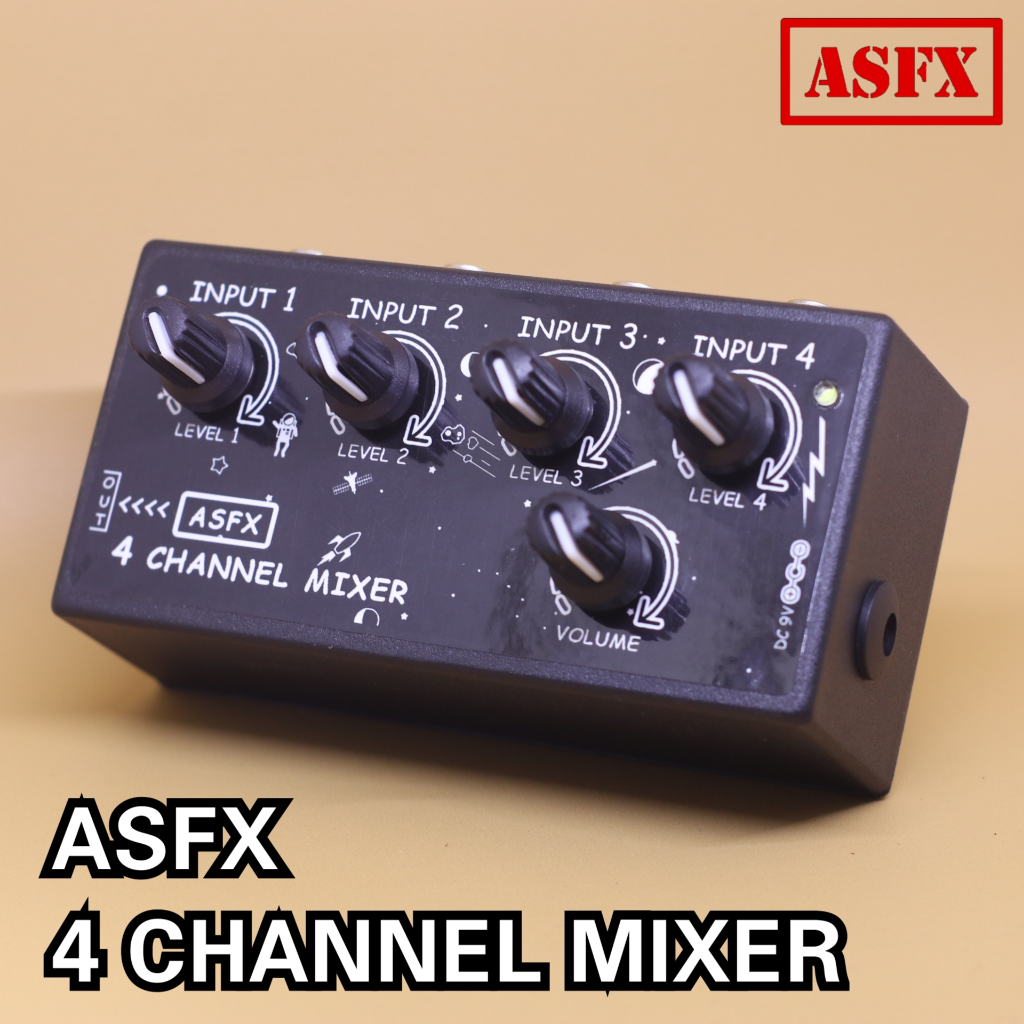 Jual ASFX 4 CHANNEL MIXER efek mixer 4 input dan 1 output untuk gitar ...