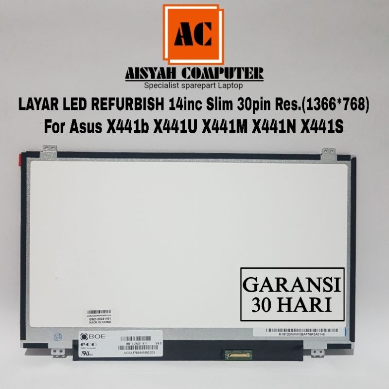 Jual LED REFURBISH for Asus X441 X456 X442 A441 A456 A442U - 14inc Slim ...