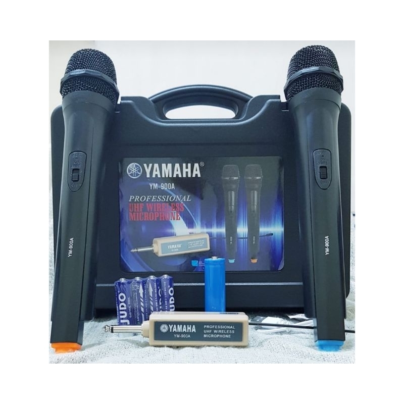 Jual Mic wireless YAMAHA YM 900A Microphone tanpa kabel 2 mic | Shopee ...