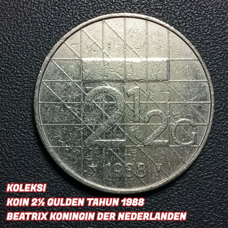 Jual Koleksi Koin 2 1/2 Gulden Beatrix Koningin Der Nederlanden Tahun ...