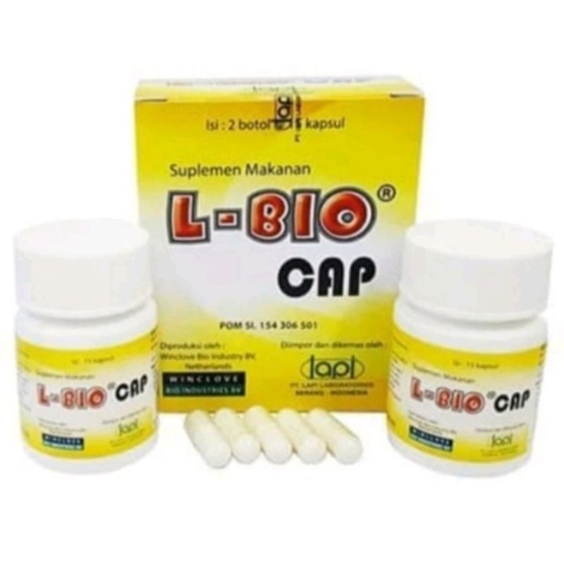Jual L-Bio Kapsul Box Isi 2 Botol 30 Kapsul | Shopee Indonesia