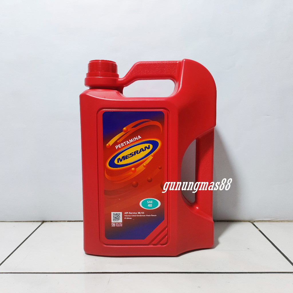 Jual Oli Mesin Pertamina Mesran SAE 40 API SE/CC 4 Liter | Shopee Indonesia