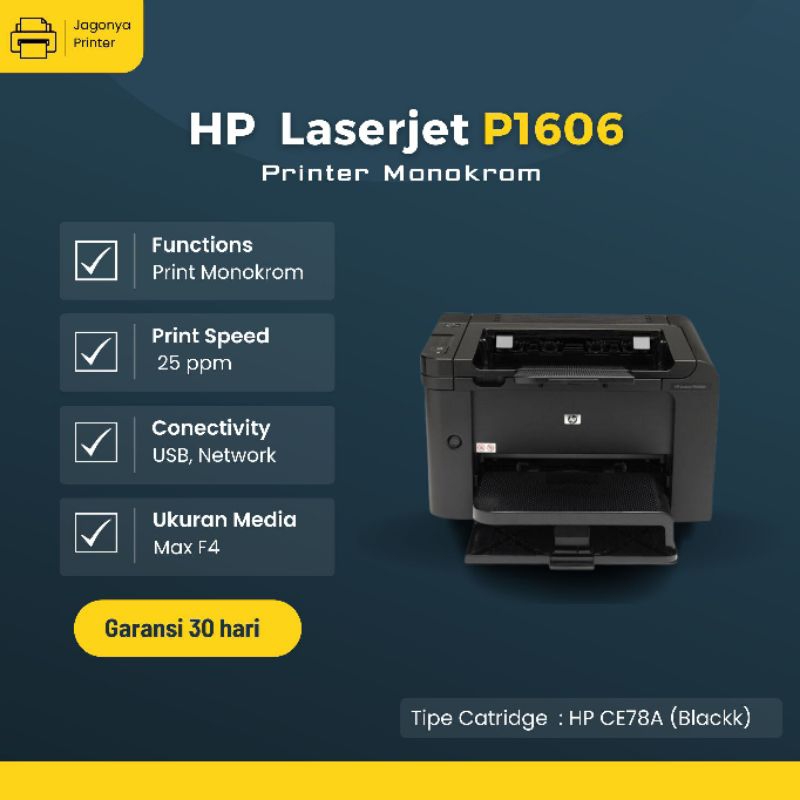 Jual Printer HP Mono Laserjet P1606 P160n P160dn Cartridge Ce78a ...
