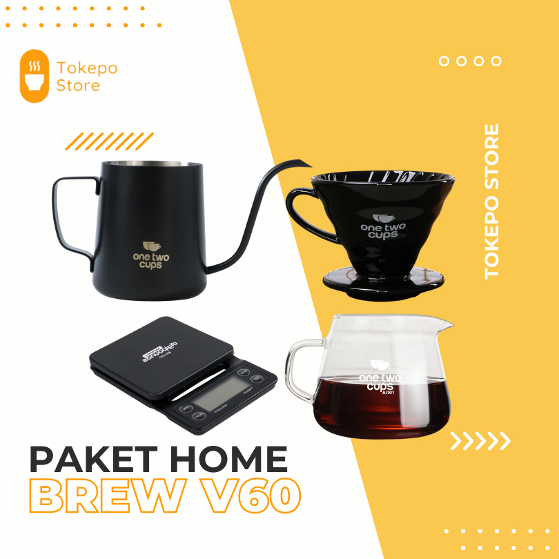 Jual Paket Alat Kopi V60 Manual Brew V60 Ceramic Dripper Teko Server ...