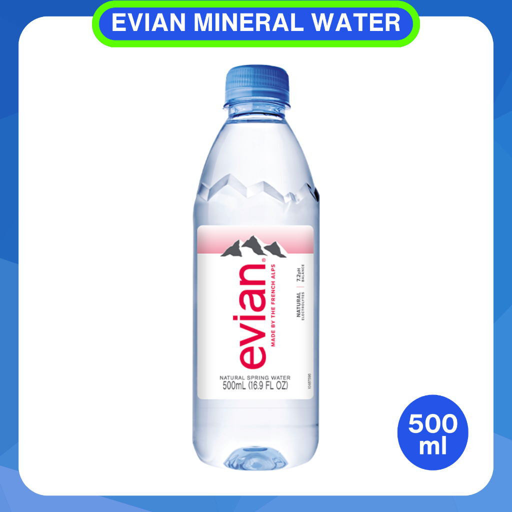 Jual Evian Natural Mineral Water 500ml. Original Perancis | Shopee Indonesia