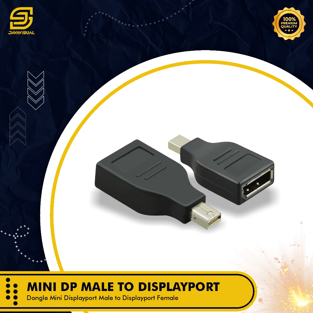 Jual Dongle Displayport Mini Male To DisplayPort DP Female Adapter | Shopee Indonesia