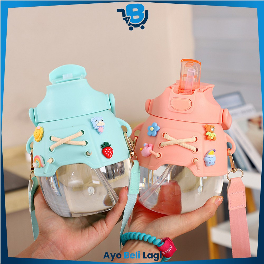 Jual Botol Minum Anak dengan Sedotan Lucu Anti Tumpah / Botol Minum Gemoy Anak Sekolah / Tempat ...