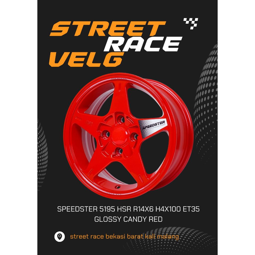 Jual Velg HSR Racing Ring Ring 14 PCD 4x100 Cocok Untuk Mobil Brio ...