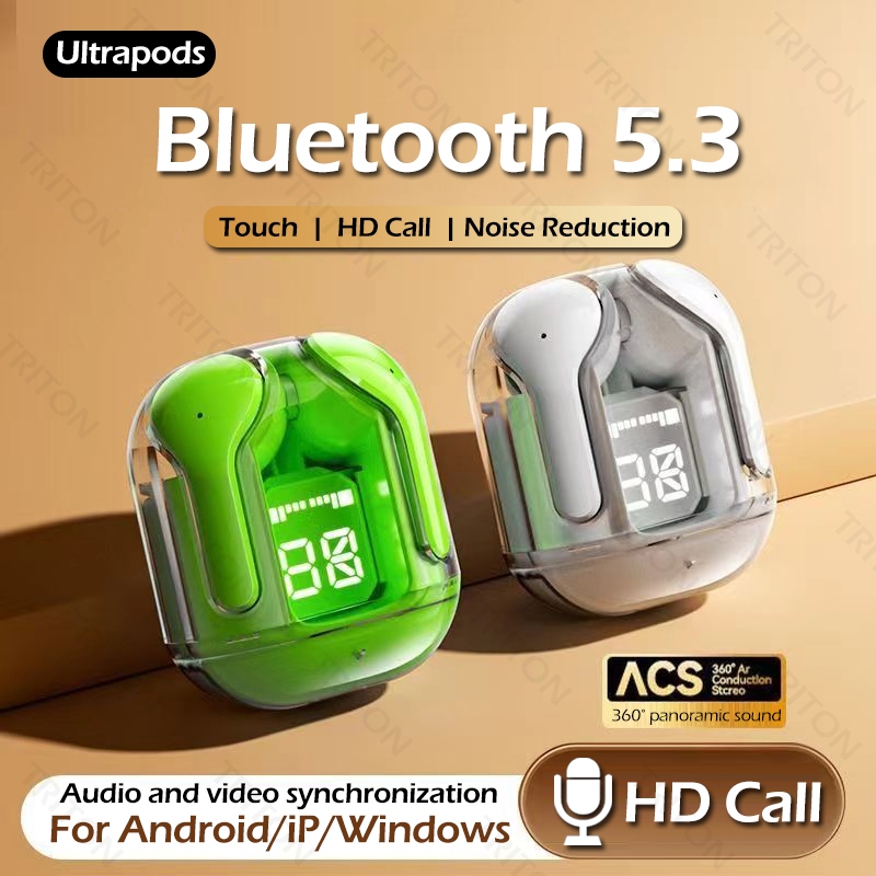 Jual Ultrapods TWS Bluetooth Earphone Android with Microphone HiFi ...