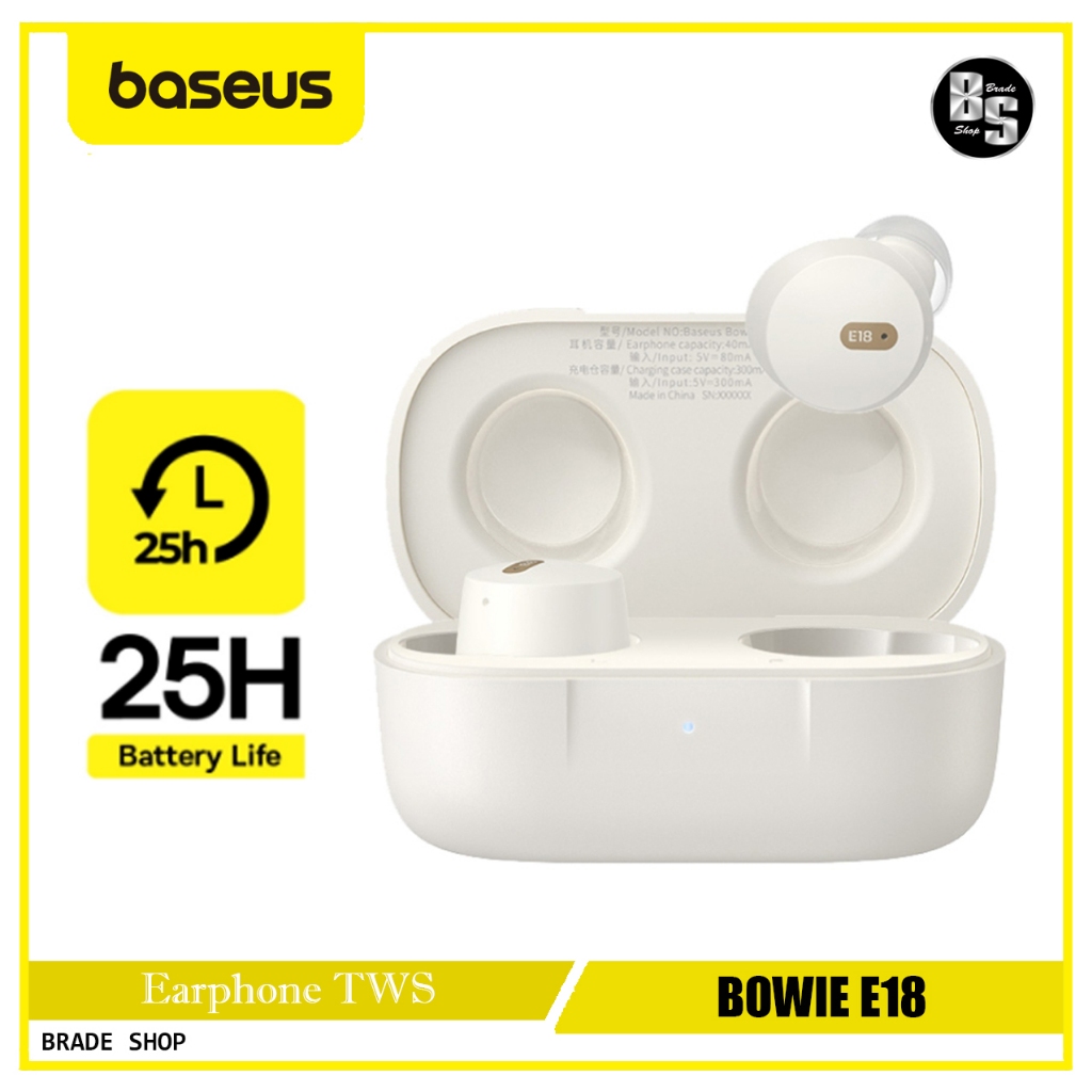 Jual TWS Handsfree Bluetooth Baseus Bowie E18 | Shopee Indonesia