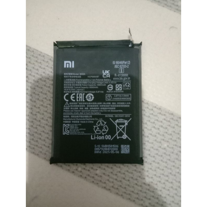Jual REDMI NOTE 105G ( BATERAI Original COPOTAN ) | Shopee Indonesia