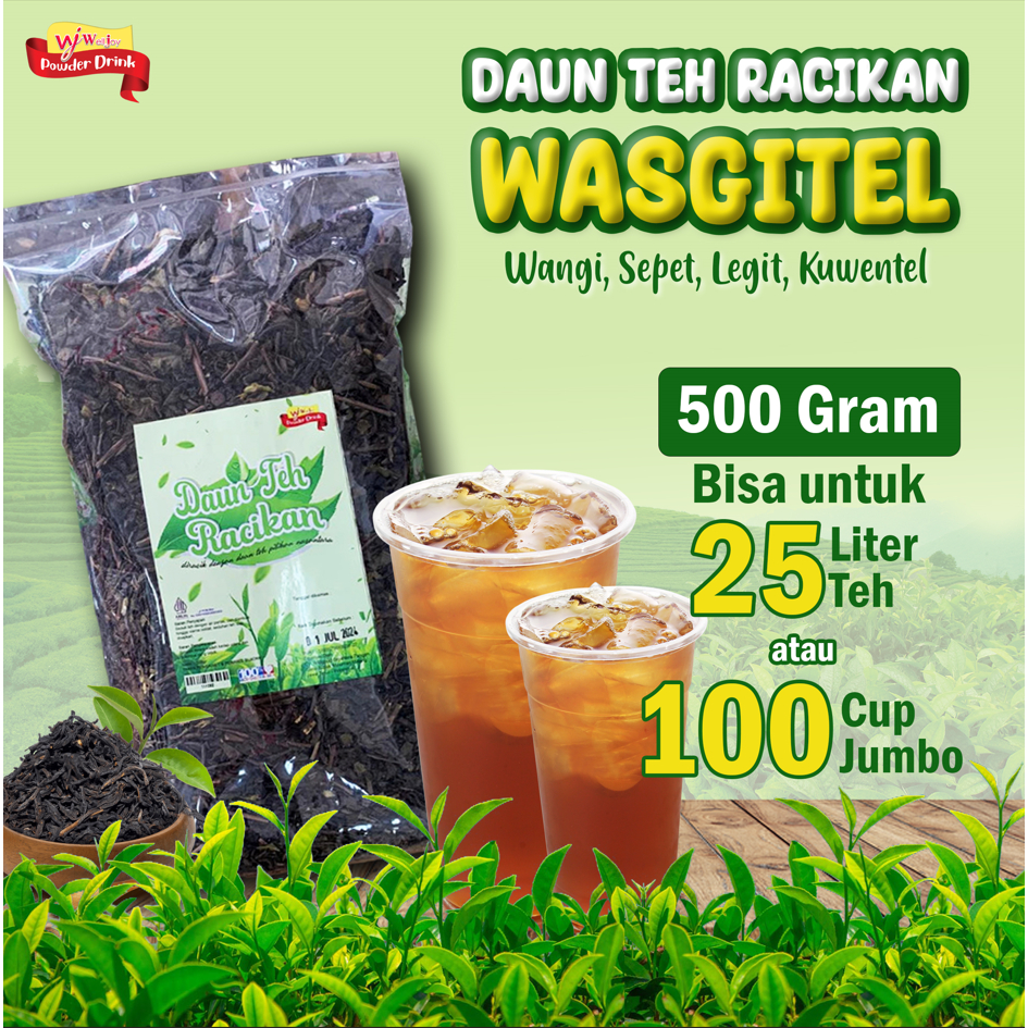 Jual Daun Teh Racikan Wasgitel Asli Solo - 500gr | Shopee Indonesia