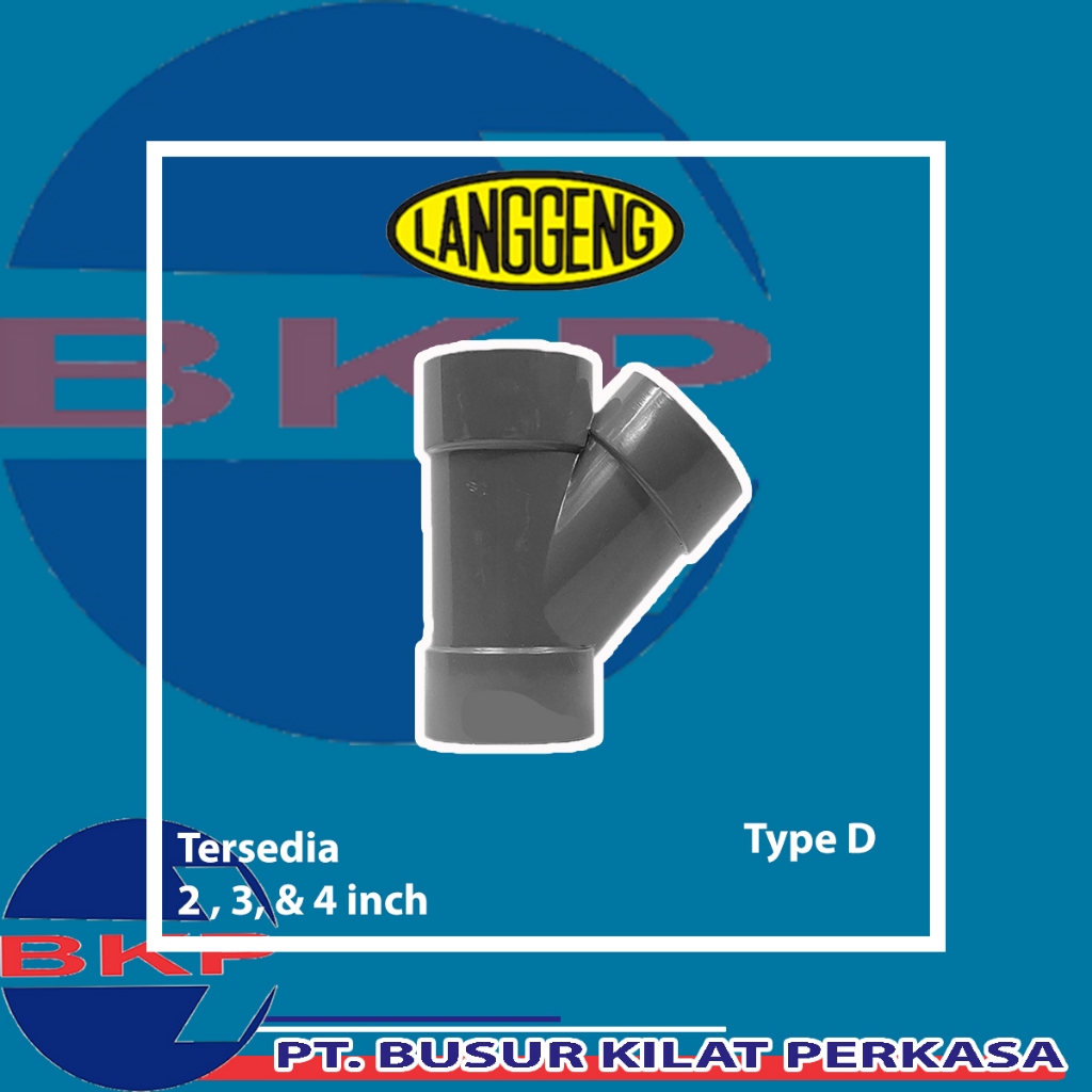 Jual Reducer Y / Y 45° Pvc 4 x 3 inch type D Langgeng | Shopee Indonesia