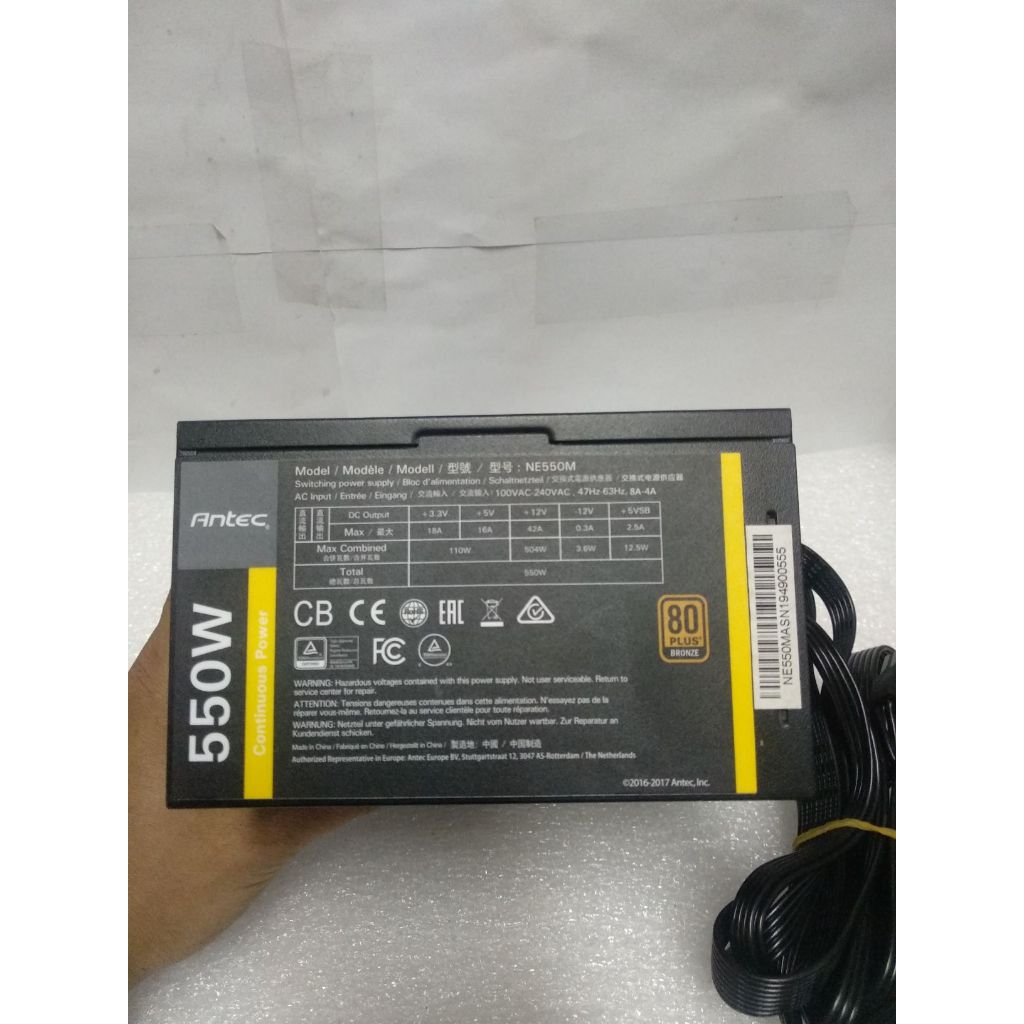 Jual Power supply Antec 550w 80plus bronze modular | Shopee Indonesia