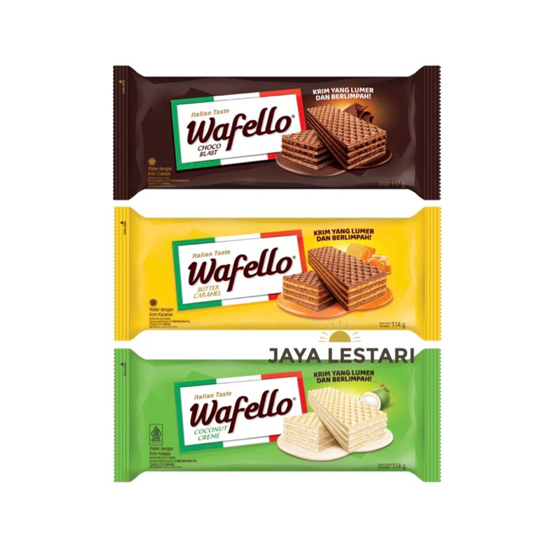 Jual Wafello Wafer (43g) (3 Varian Rasa) | Shopee Indonesia