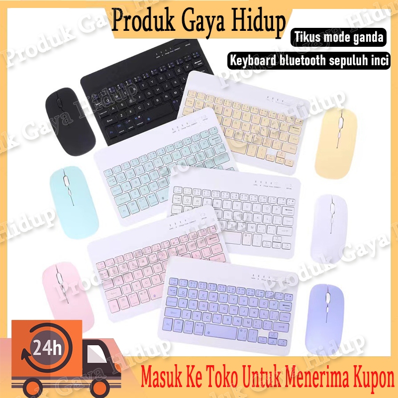 Jual Keyboard Slim Thin 10‘’ for Windows Android iOS PC Keyboard ...