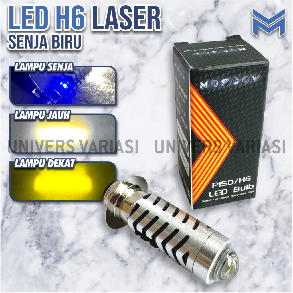 Jual LAMPU UTAMA HEADLAMP LED LASER H6 D3 UNIVERSAL MATIC MOTOR BEBEK AC DC 9-80V BEBEK MATIC 2 ...