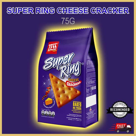 Jual Zess Super Ring Cheese Crackers 75g Cracker Keju Snack Malaysia ...