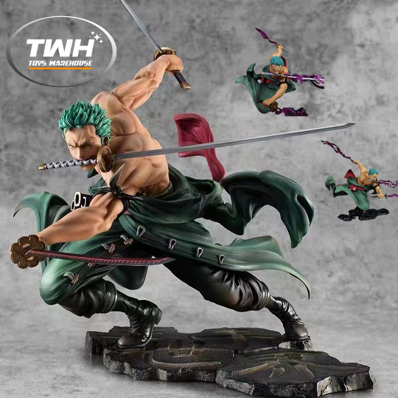 Jual TWH ACTION FIGURE RORONOA ZORO ONE PIECE SANTORYU SANZEN SEKAI ...