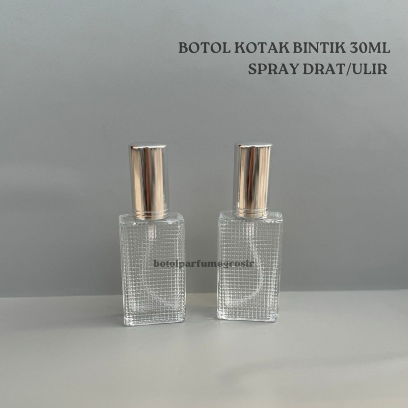 Jual BOTOL PARFUME KOTAK BINTIK 30ML DRAT | Shopee Indonesia