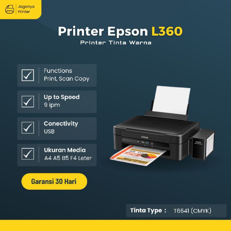 Jual Printer Epson L360 Speed up to 9ipm Multifungsi Print | Shopee Indonesia