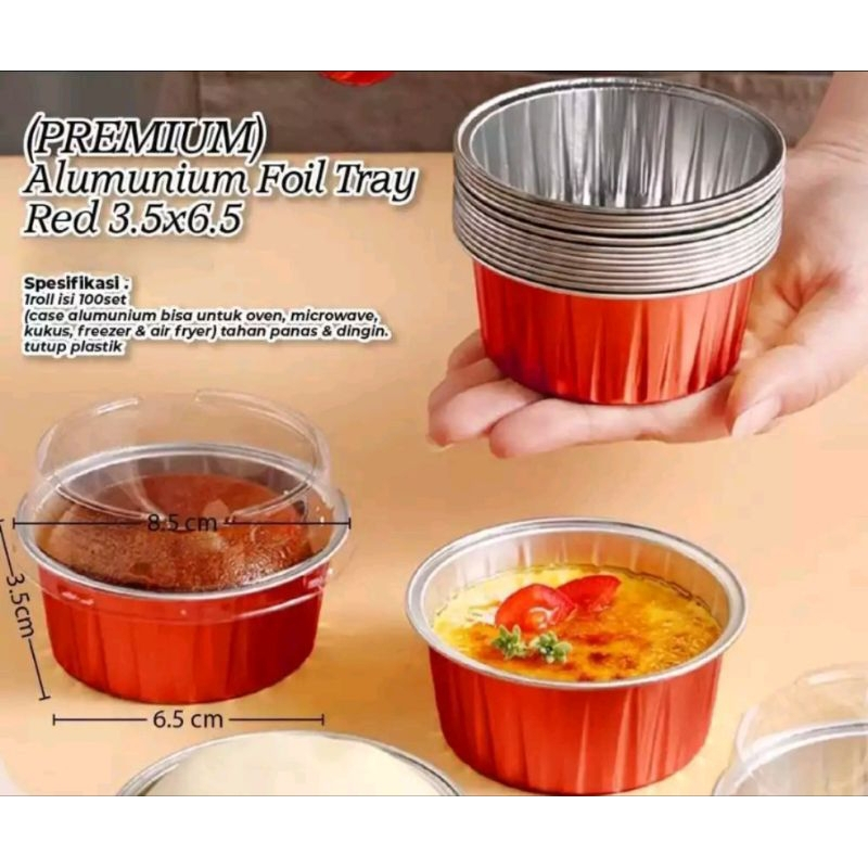 Jual Alum Foil Tray Bulat 6.5*3.5 Premium Import per 10 pcs | Shopee ...