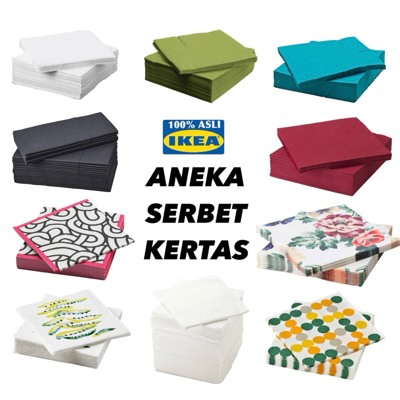 Jual Tissue Makan Serbet Kertas Napkin IKEA (set 50-150p) | Shopee ... Jual Tissue Makan Serbet Kertas Napkin IKEA (set 50-150p) | Shopee ...
