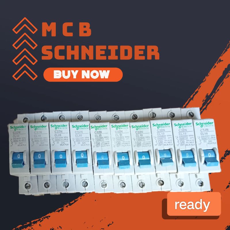 Jual MCB PLN SCHNEIDER 16A/20A/25A/35A 1PHASE DIJAMIN ORIGINAL | Shopee ...